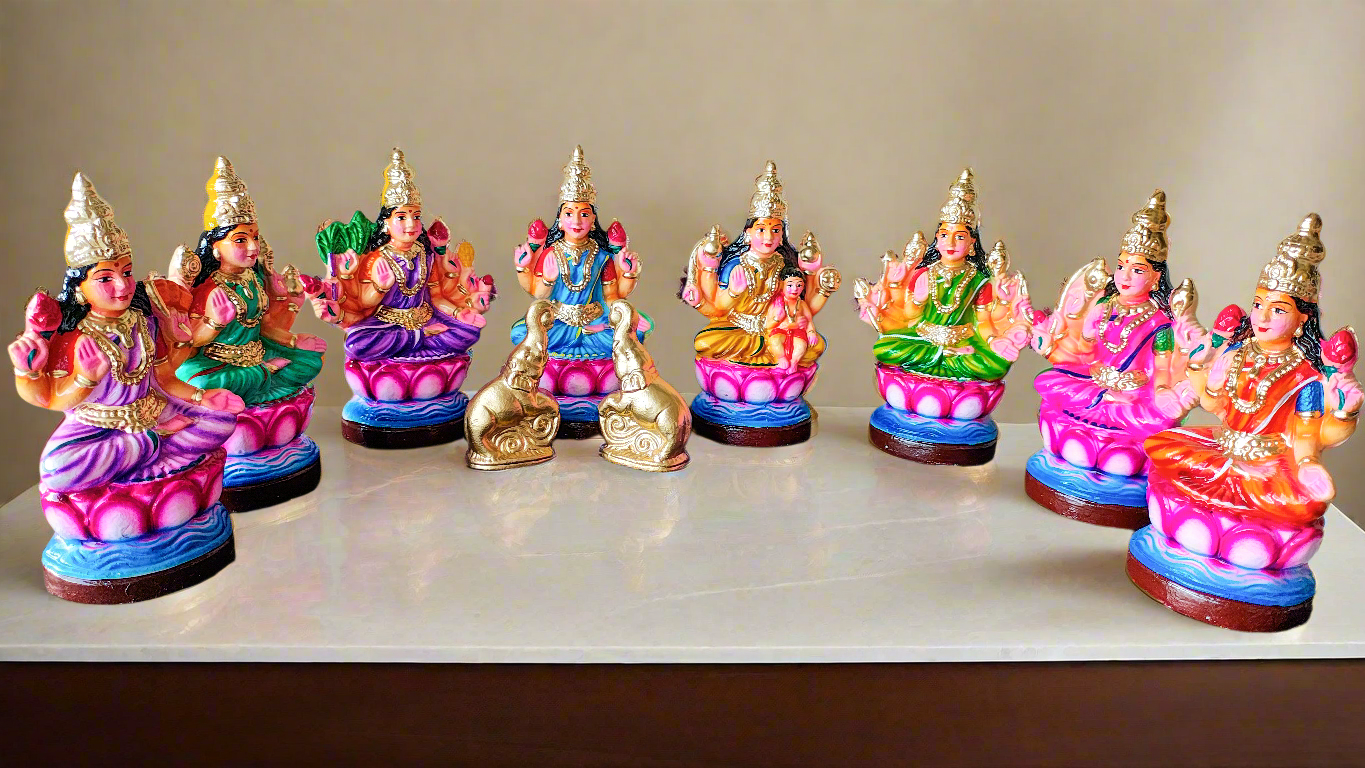 Handcrafted Ashta Lakshmi Set – Sanskriti